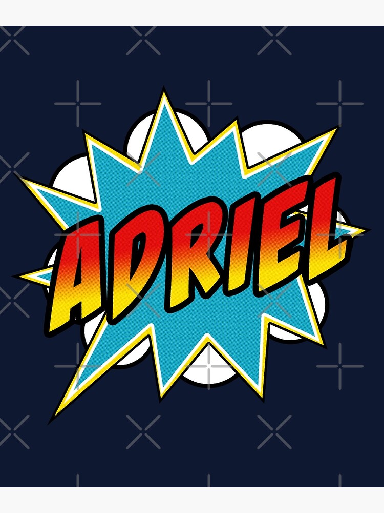 Póster «Chicos Adriel Nombre Cómic Superhéroe» de Rixta82 | Redbubble