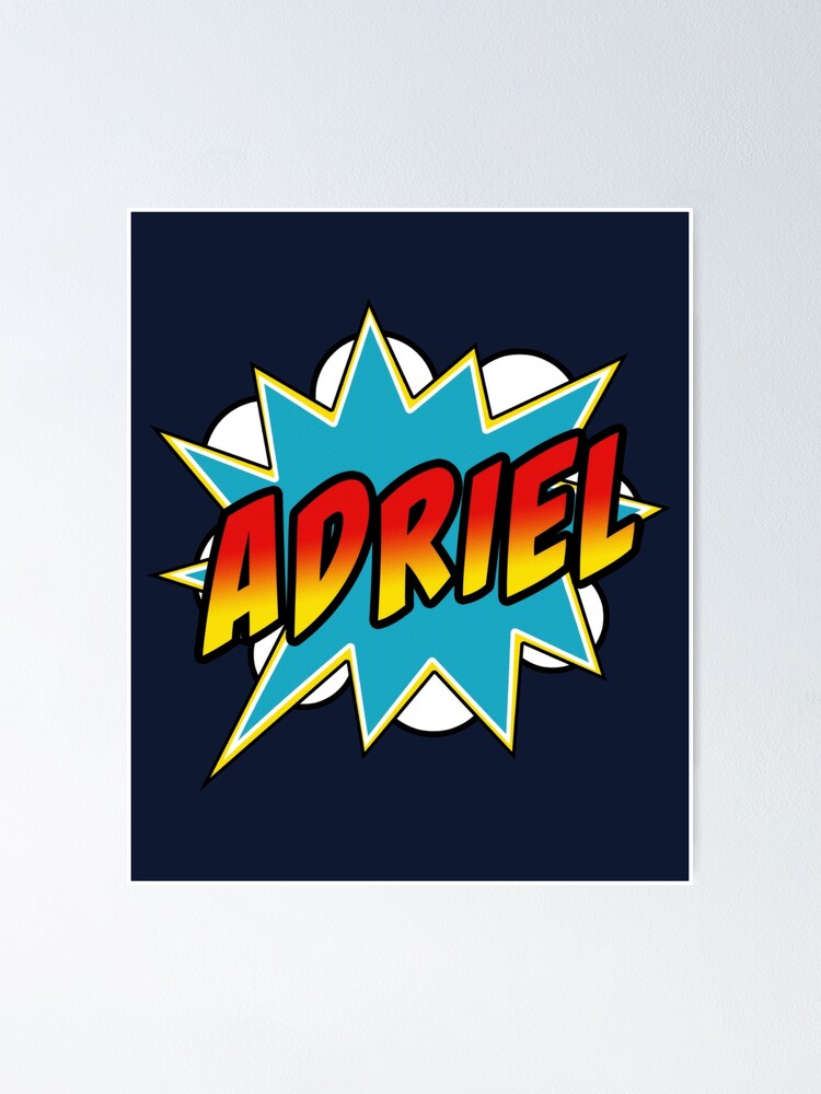Póster «Chicos Adriel Nombre Cómic Superhéroe» de Rixta82 | Redbubble