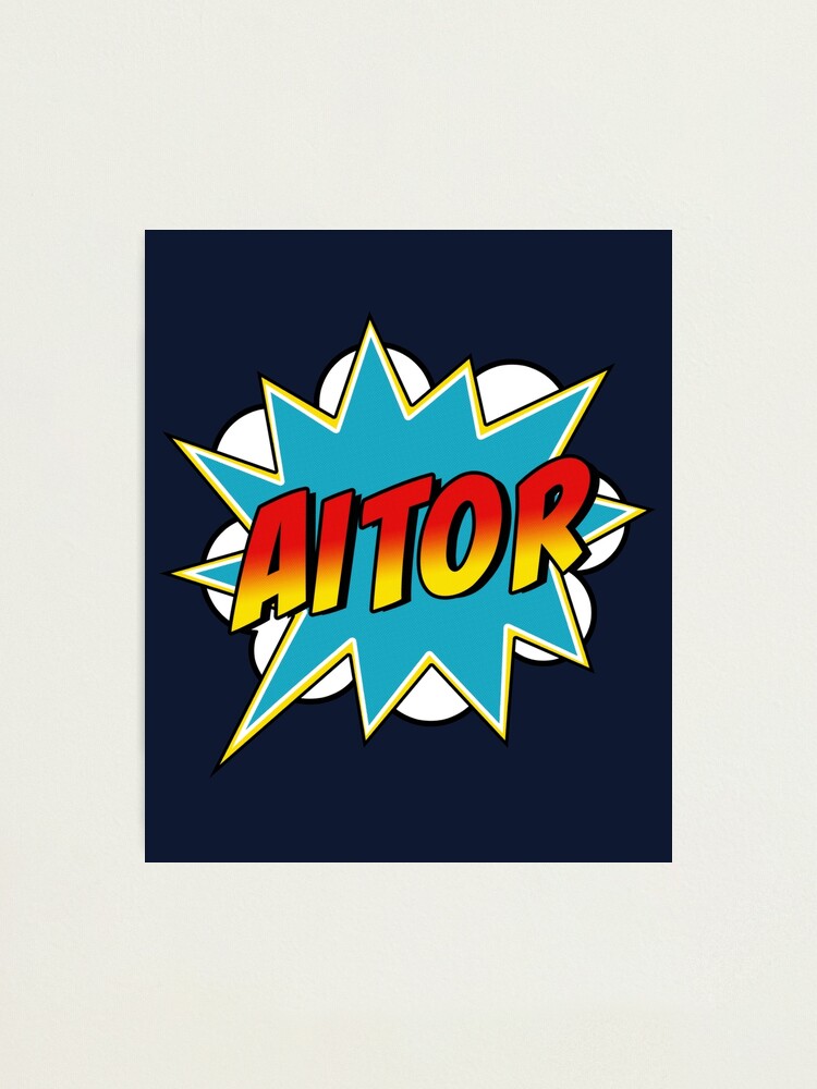 Lámina fotográfica «Chicos Aitor Nombre Cómic Superhéroe» de Rixta82 ...