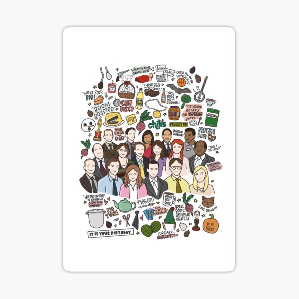 "The Office Compilation" Sticker for Sale by ramonstros | Redbubble