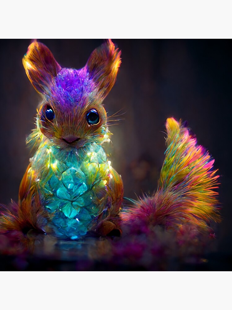 "Colorful Squirrel" Poster for Sale by Crea-Artopia | Redbubble