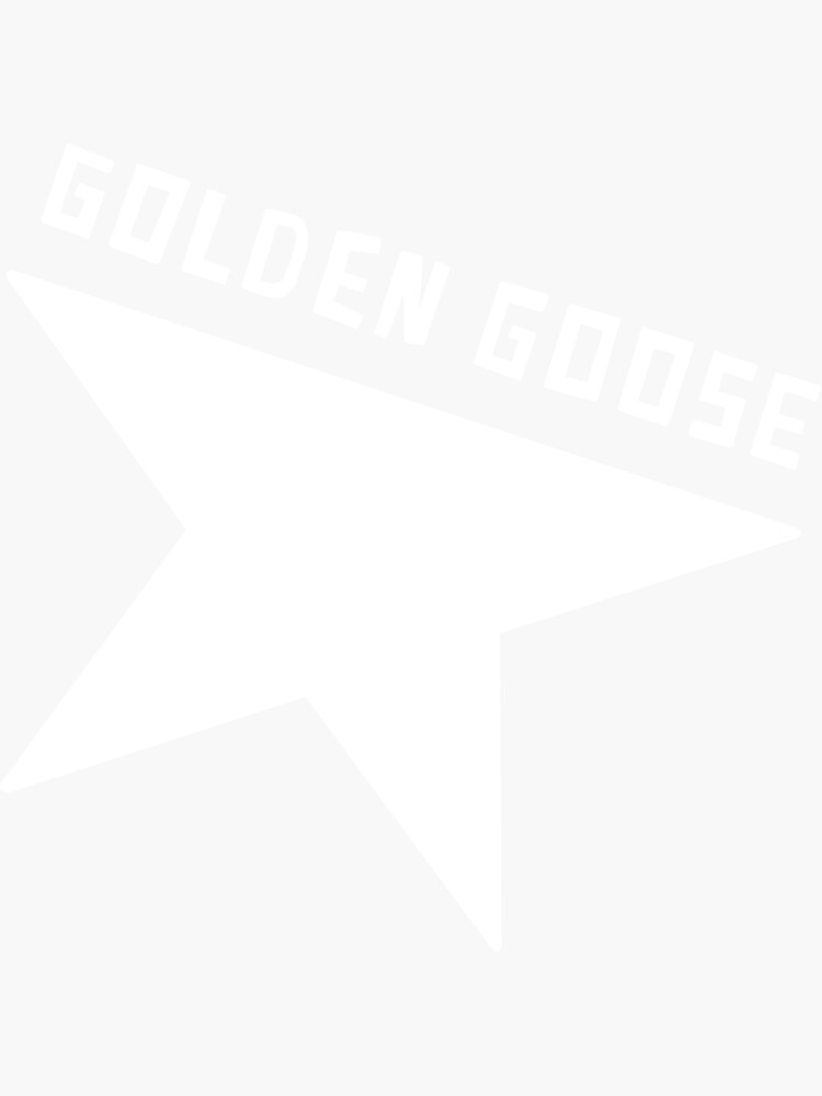 "Black and white inspired Golden Goose Logo" Sticker for Sale by ...