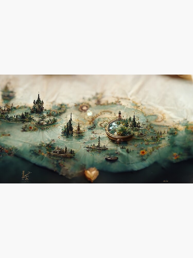 "3d map castle vintage fantasy map" Poster for Sale by funart123456 ...