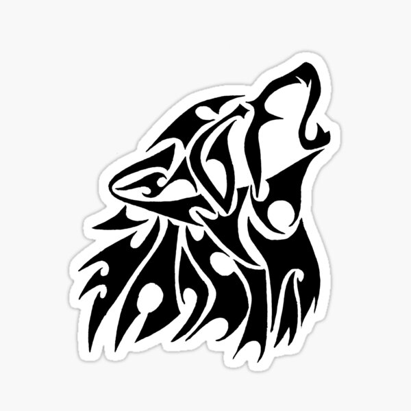 "wolf" Sticker for Sale by catastrophicjue | Redbubble