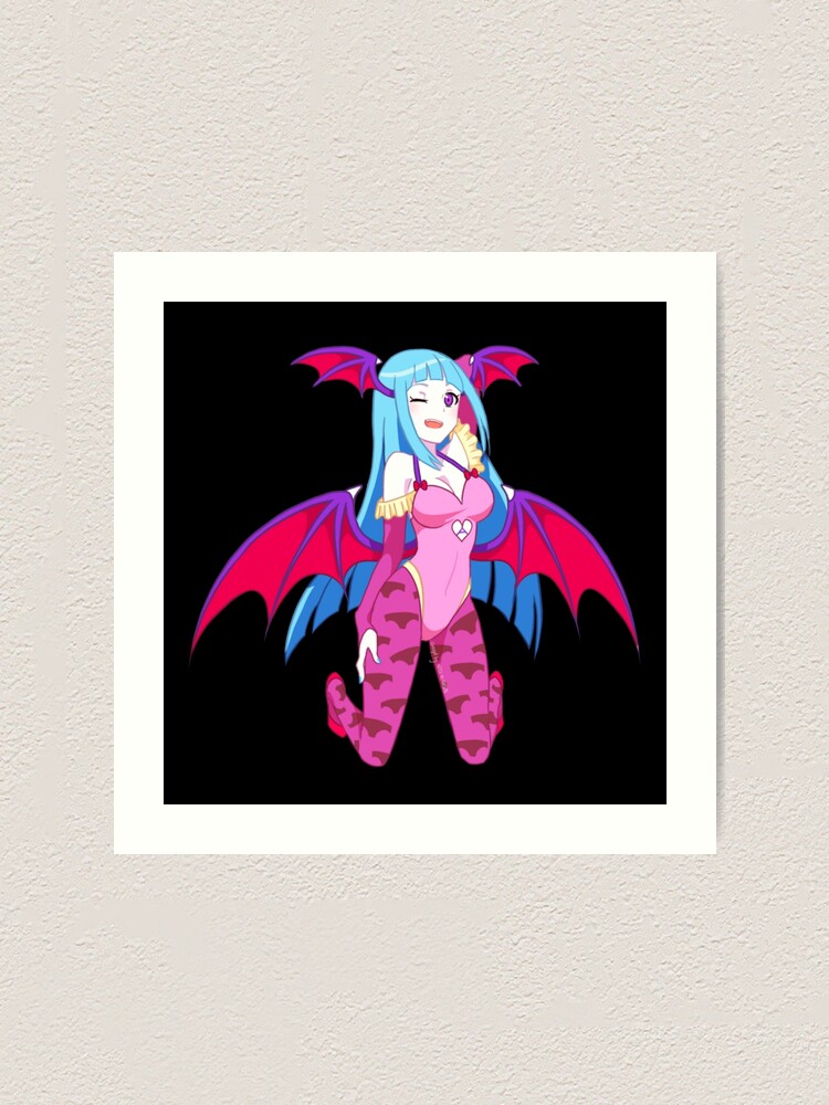 "Meru The Succubus" Art Print for Sale by Sadechvainngi | Redbubble