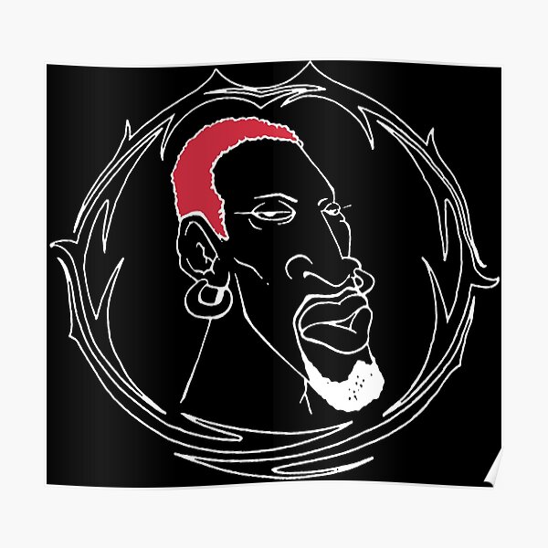 "Rodman Fan Art Basketball" Poster for Sale by Mandalorian3 | Redbubble