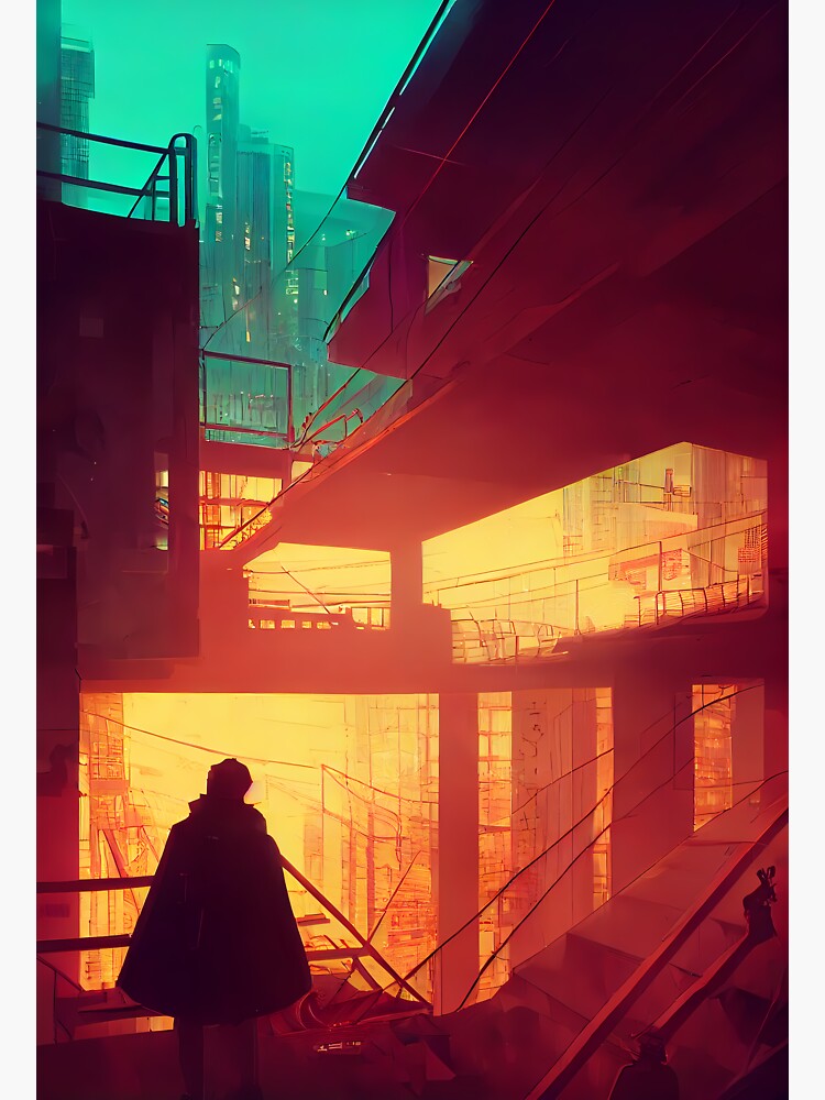 "Cyberpunk Esthétique inspired by Blade Runner" Sticker for Sale by ...