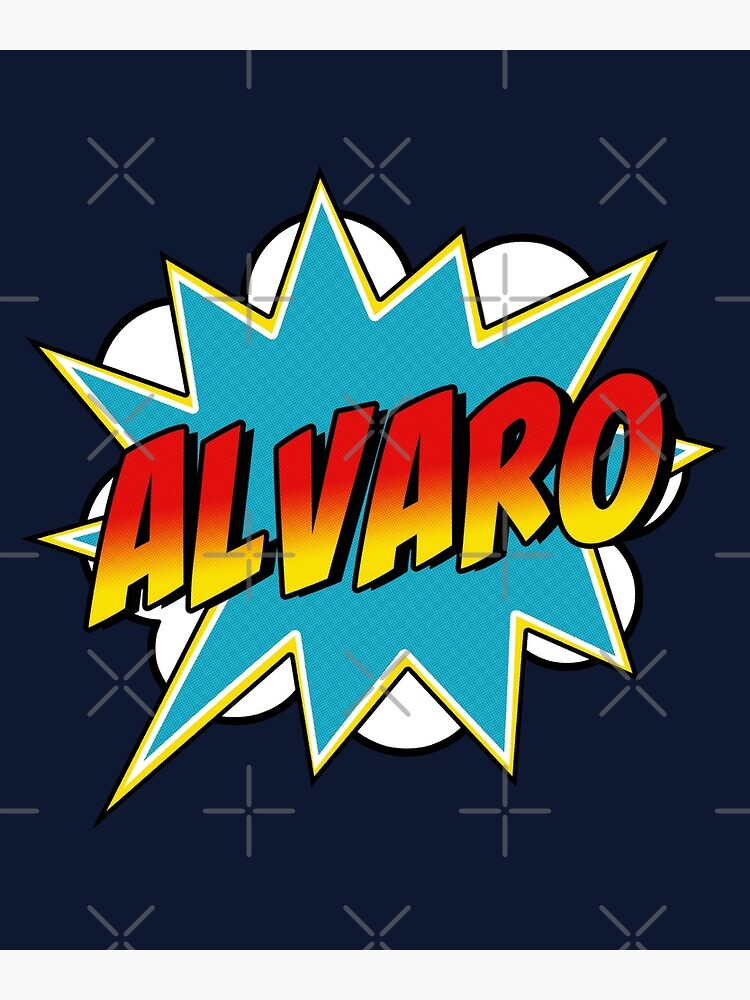 Póster «Chicos Álvaro Nombre Cómic Superhéroe» de Rixta82 | Redbubble