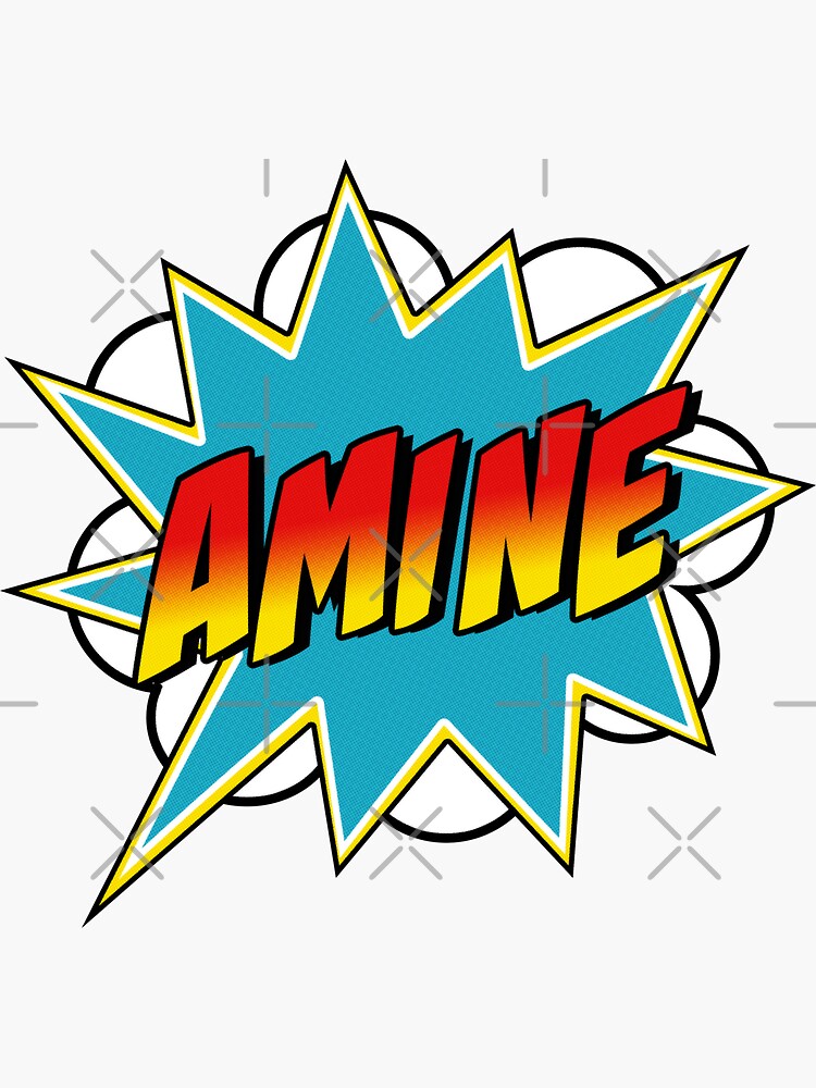 "Boys Amine Name Comic Book Superhero" Sticker for Sale by Rixta82 ...