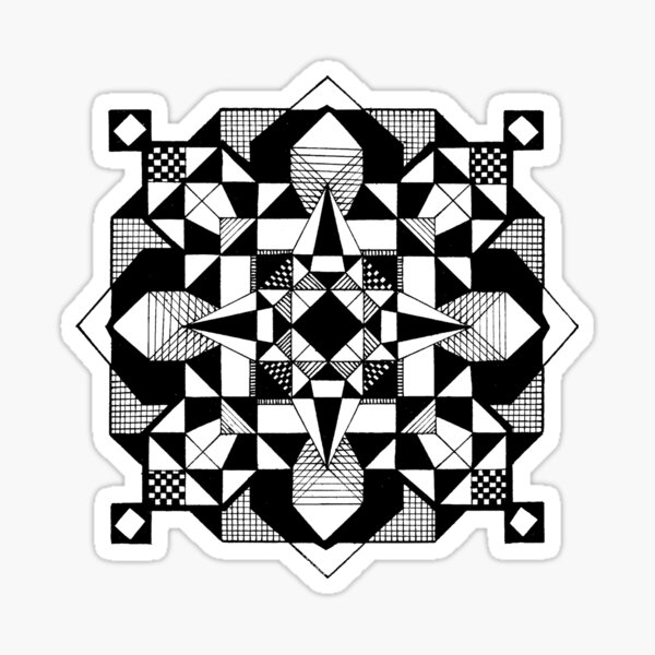 "Geo Mandala" Sticker for Sale by taniasimpleart | Redbubble