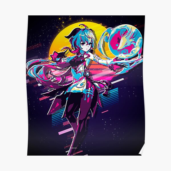 "Genshin Impact - Ganyu (80s Retro)" Poster for Sale by MnA-Designs ...