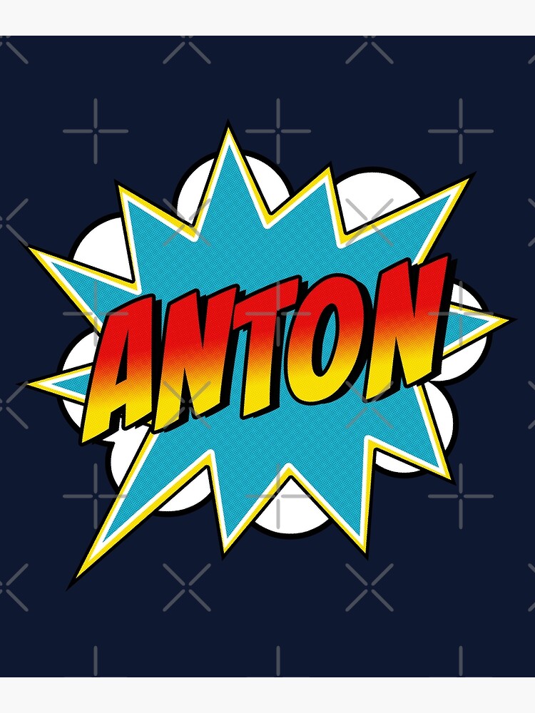Póster «Chicos Anton Nombre Cómic Superhéroe» de Rixta82 | Redbubble