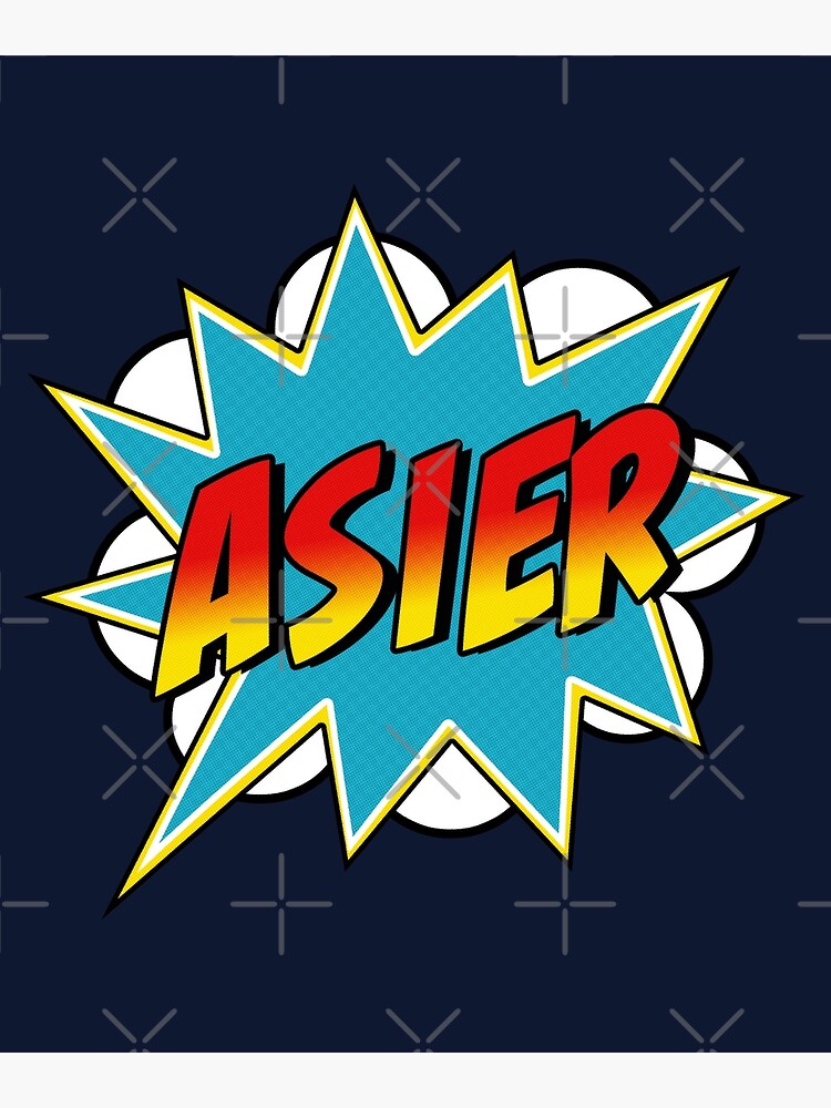 Póster «Chicos Asier Nombre Cómic Superhéroe» de Rixta82 | Redbubble