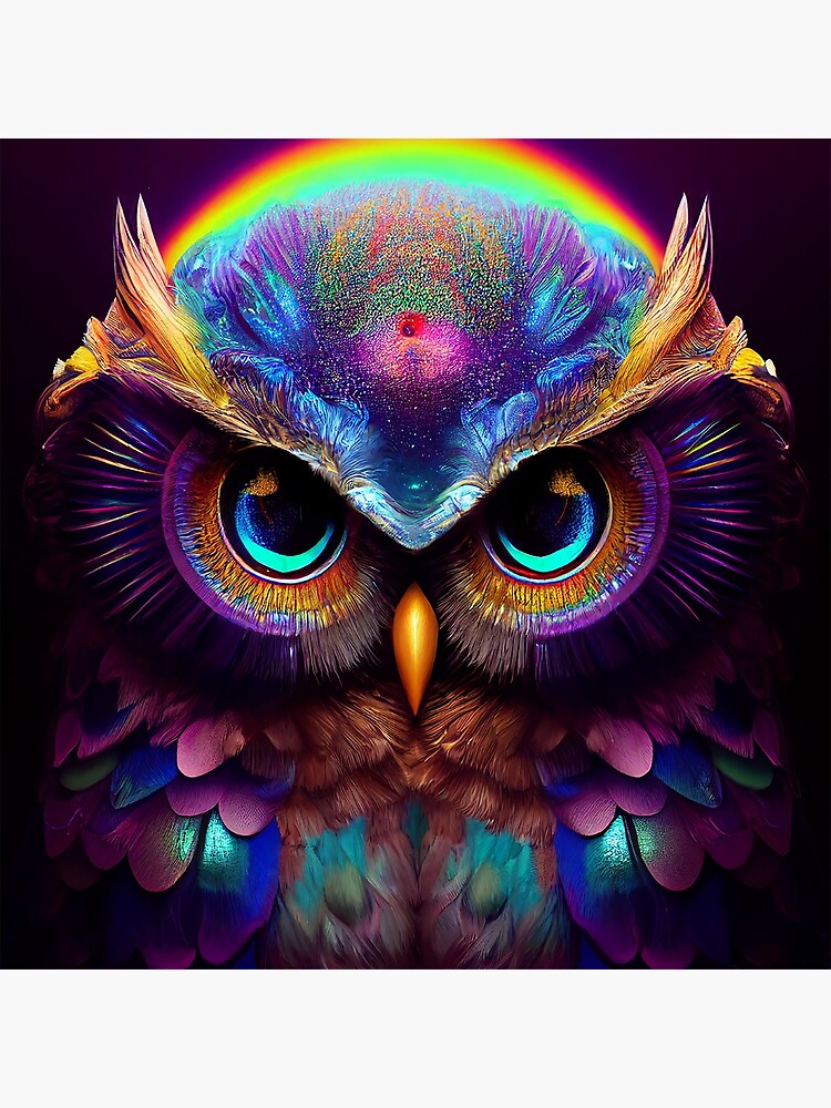 "Cosmic Owl" Poster for Sale by Crea-Artopia | Redbubble