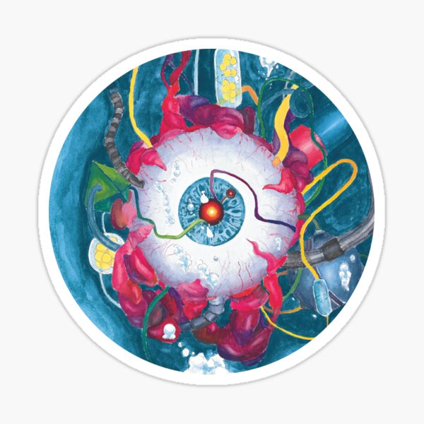 "Underwater cyborg eye" Sticker for Sale by androidworkshop | Redbubble