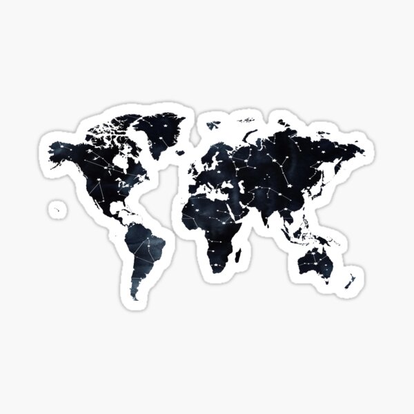 "Vintage Map Of The World" Sticker for Sale by virillanissa | Redbubble