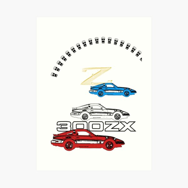 "Datsun Nissan 300ZX Z31 turbo _SC" Art Print by DatsunStyle | Redbubble