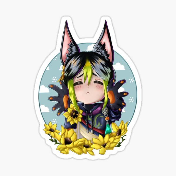 "Tighnari Sticker from game Genshin Impact" Sticker for Sale by ...