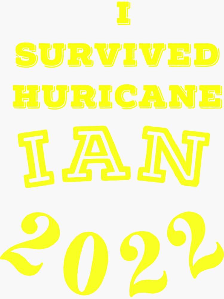 "Hurricane ian" Sticker for Sale by saharablak | Redbubble