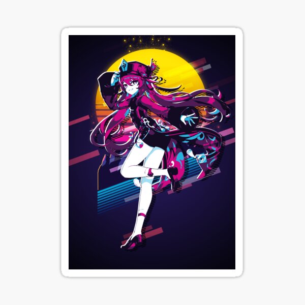 "Genshin Impact - Hu Tao" Sticker for Sale by MnA-Designs | Redbubble