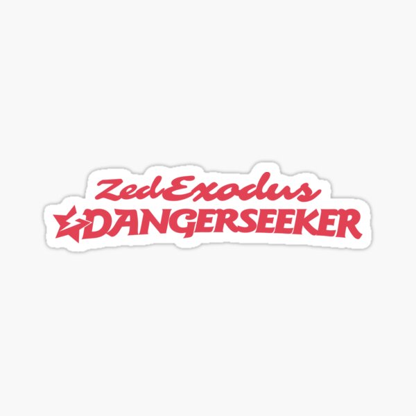 "Zed Exodus Signature Logo - Pink Red Variant" Sticker for Sale by Trix ...