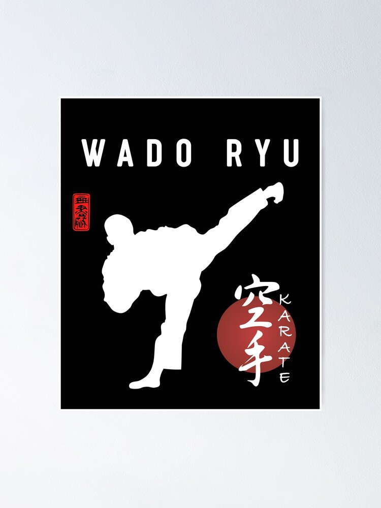 "Wado Ryu Calligraphy Karate Instructor Design - Japanese Martial Art ...