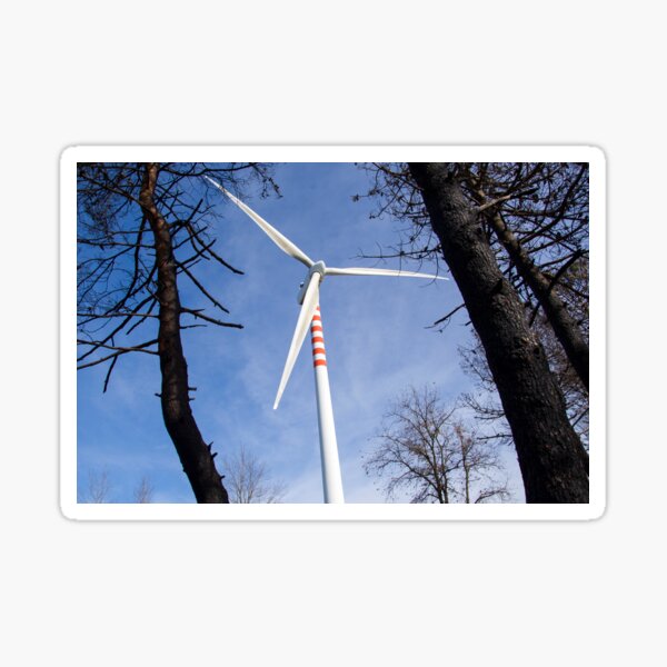 "Wind turbines" Sticker for Sale by VincenzoIzzo | Redbubble