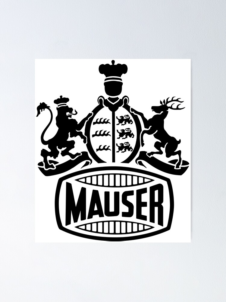 "Mauser Logo (black)" Poster for Sale by 86clothingco | Redbubble