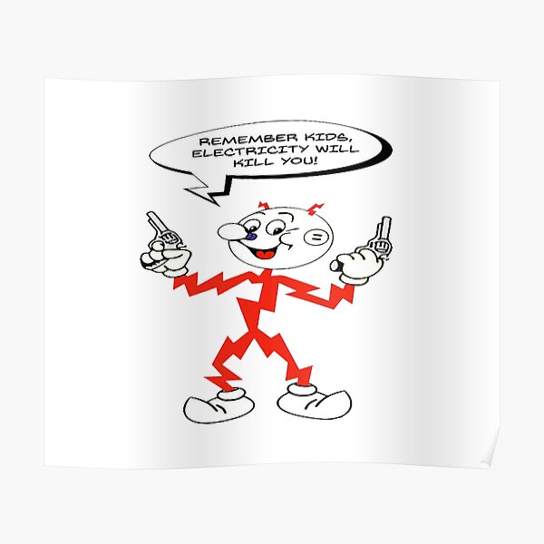 "electricity Reddy Kilowatt, Reddy Kilowatt" Poster for Sale by Par-kids | Redbubble