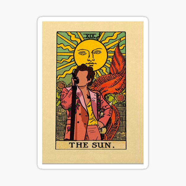"Harry Styles - Tarot Card - The Sun" Sticker for Sale by LiKaDraw ...
