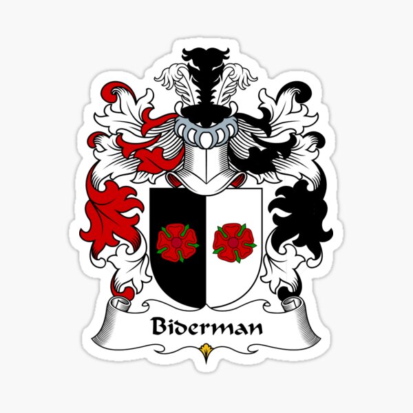 "Biderman" Sticker for Sale by HaroldHeraldry | Redbubble