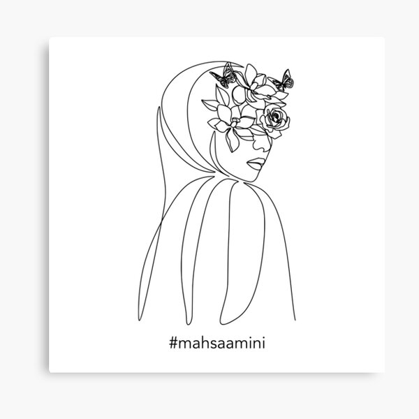 "Women Life Freedom - Jin Jiyan Azadi - Mahsa Amini" Canvas Print for ...