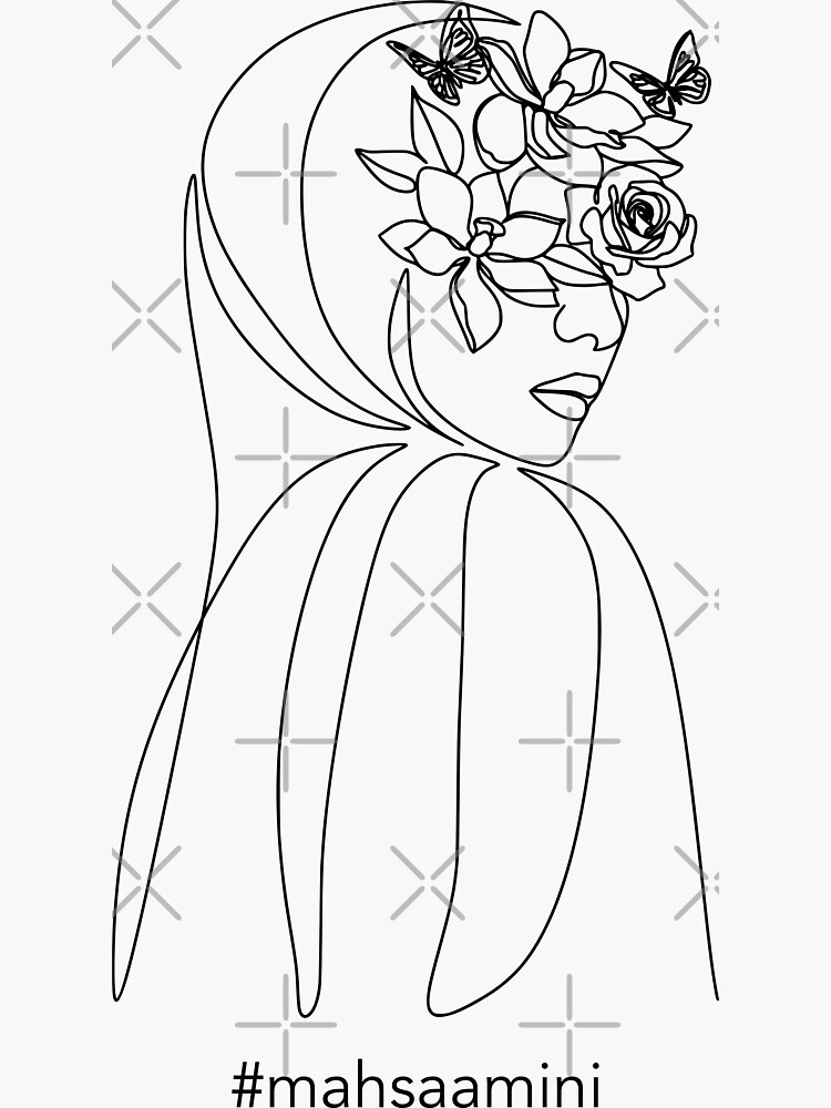 "Women Life Freedom - Jin Jiyan Azadi - Mahsa Amini" Sticker for Sale ...