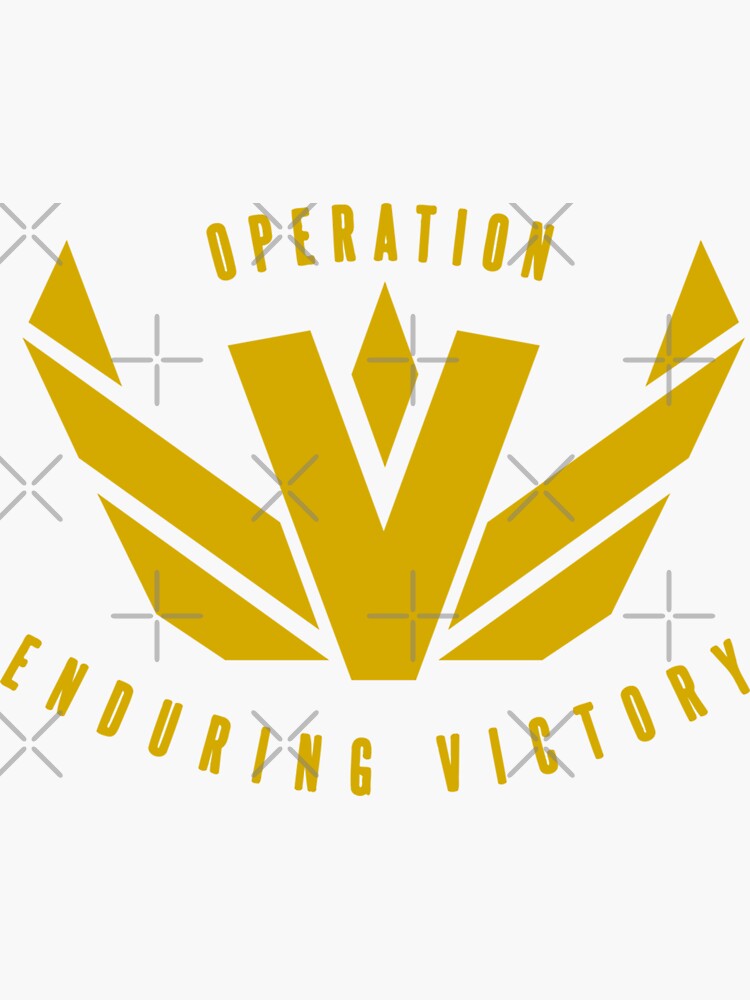 "Operation Enduring Victory" Sticker for Sale by Silyarts | Redbubble