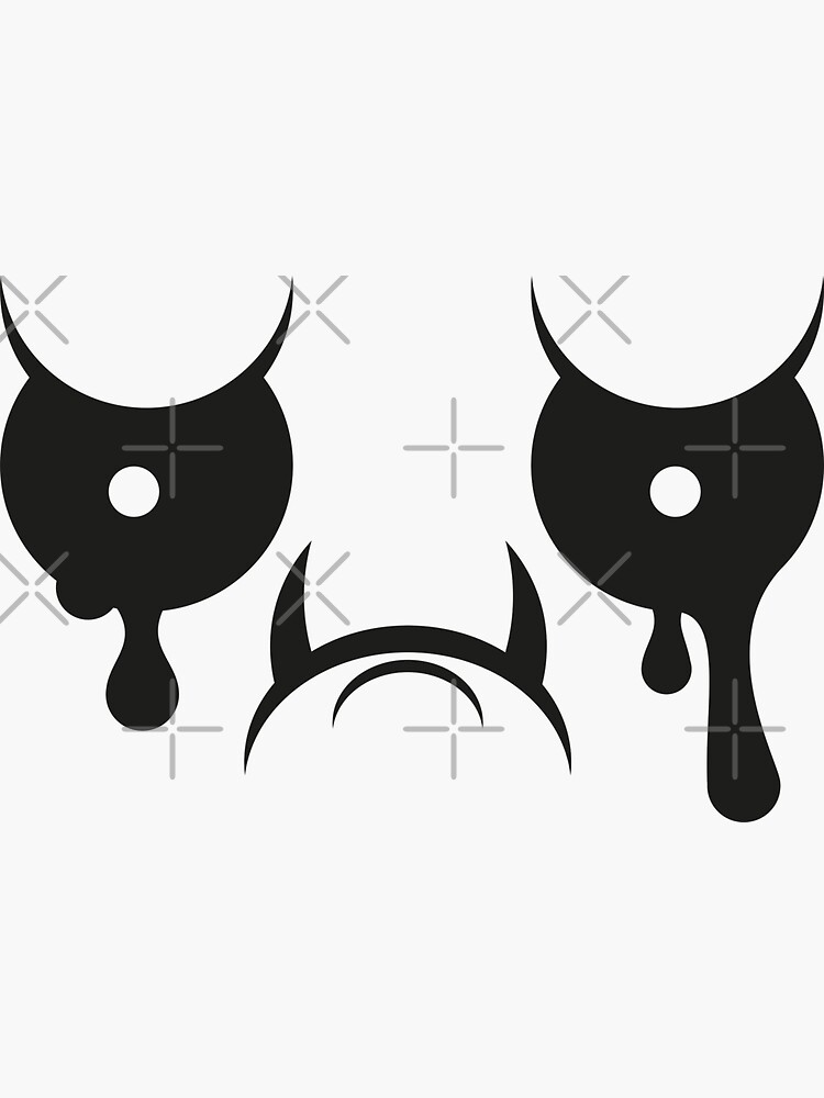 "Crying Devil" Sticker for Sale by PanPu | Redbubble