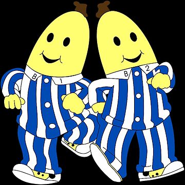 "Bananas in Pajamas B1 and B2 Cute Banana Lovers" Sticker for Sale by ...
