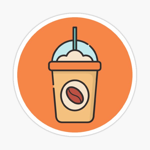 "National Frappe Day Coffee Drinks" Sticker for Sale by SkyCoffee ...