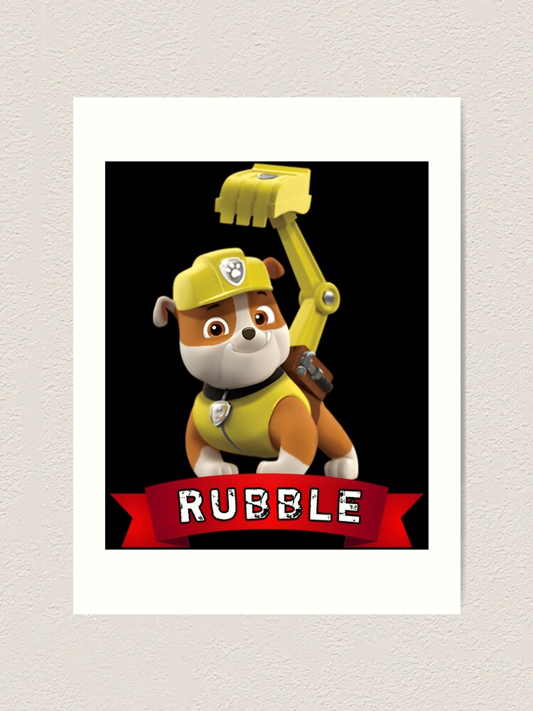 "Paw patrol logo stickers paw patrol rubble Classic " Art Print for ...