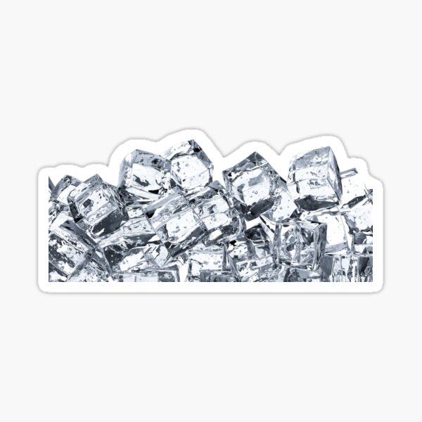 "Ice cubes" Sticker for Sale by Zip-Zup | Redbubble