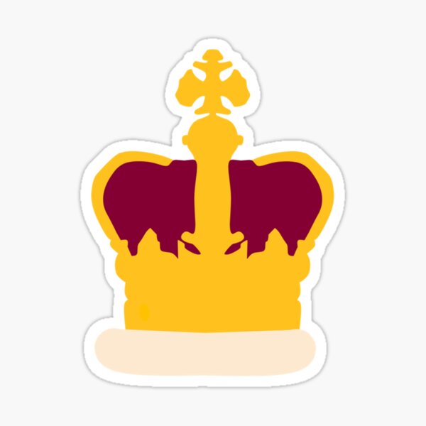 "Royal Crown " Sticker for Sale by LauriJohnsonn | Redbubble