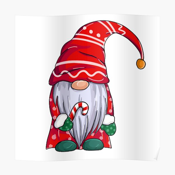 "Christmas Gnome" Poster for Sale by Timelessimage | Redbubble