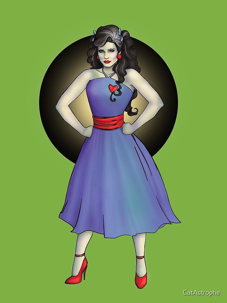 "Rockabilly Bride of Frankenstein" Drawstring Bag for Sale by ...