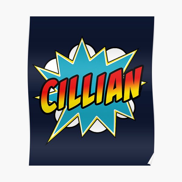 Póster «Chicos Cillian Nombre Cómic Superhéroe» de Rixta82 | Redbubble