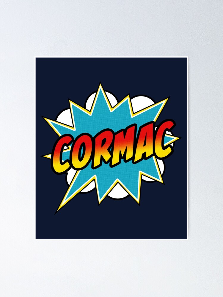Póster «Chicos Cormac Nombre Cómic Superhéroe» de Rixta82 | Redbubble