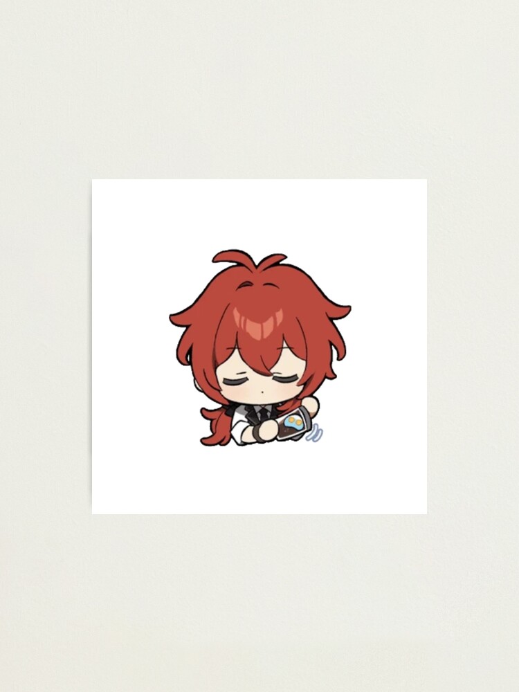 "Diluc Chibi - Genshin Impact" Photographic Print for Sale by ...