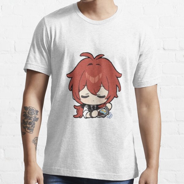 "Diluc Chibi - Genshin Impact" T-shirt for Sale by saacollection ...