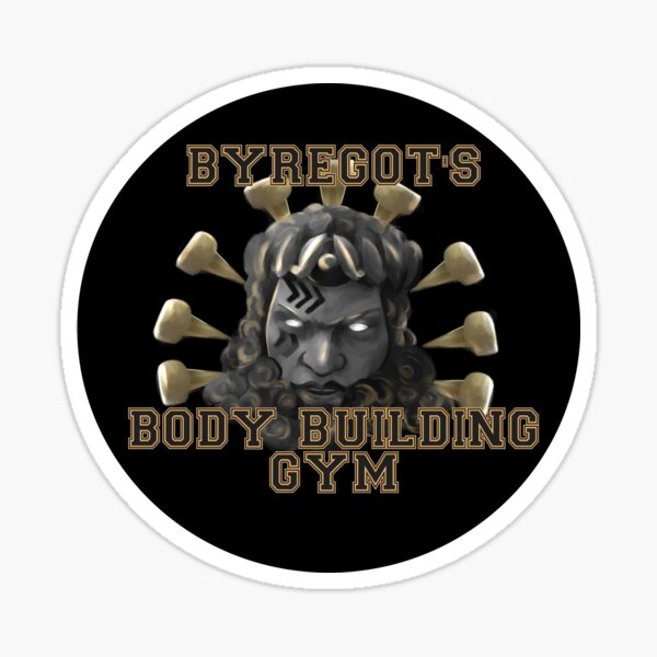 "Byregot's Bodybuilding Gym" Sticker for Sale by suwisuwii | Redbubble