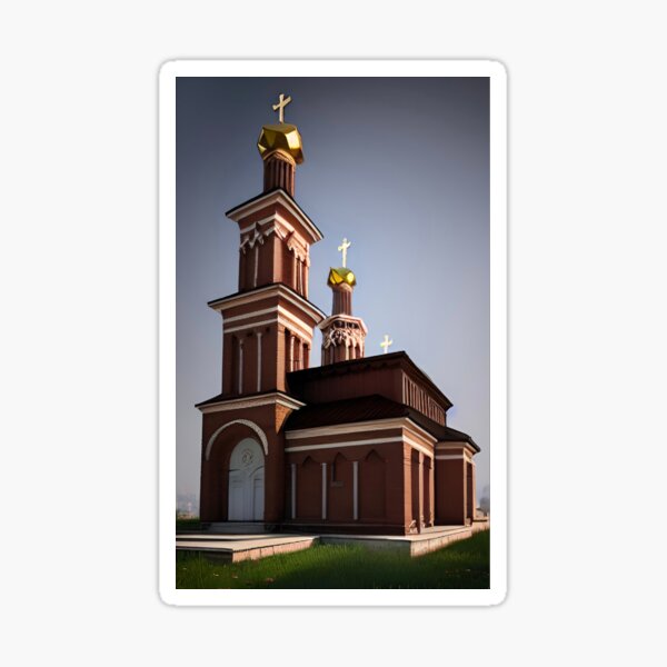"brick church" Sticker for Sale by OverAltruist | Redbubble