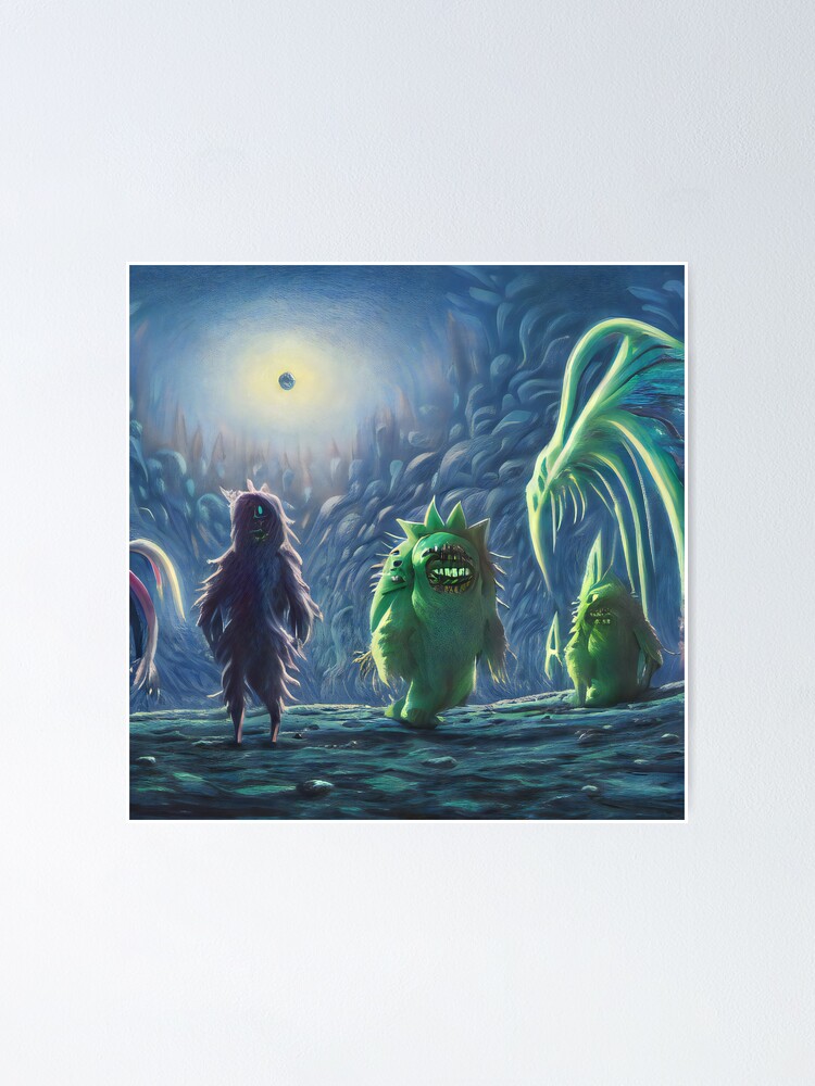 "Nightmare Monsters #17 (Ghibli Inspired)" Poster for Sale by LeoLampe ...