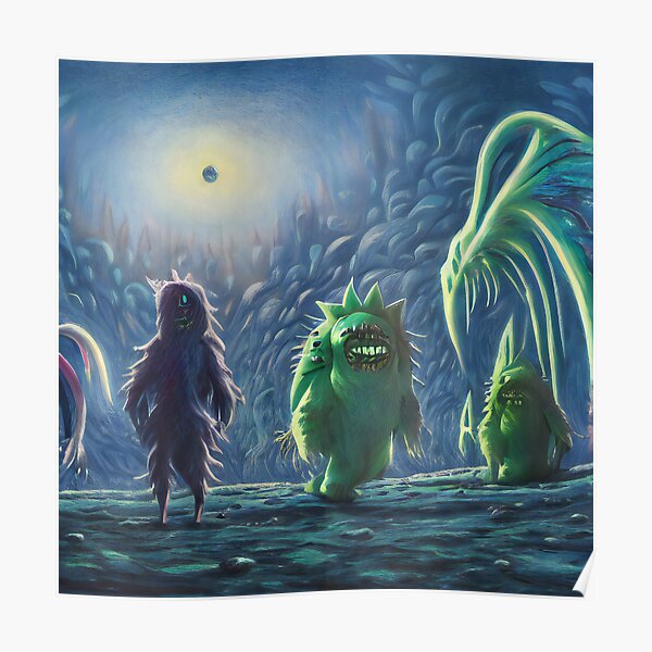 "Nightmare Monsters #17 (Ghibli Inspired)" Poster for Sale by LeoLampe ...